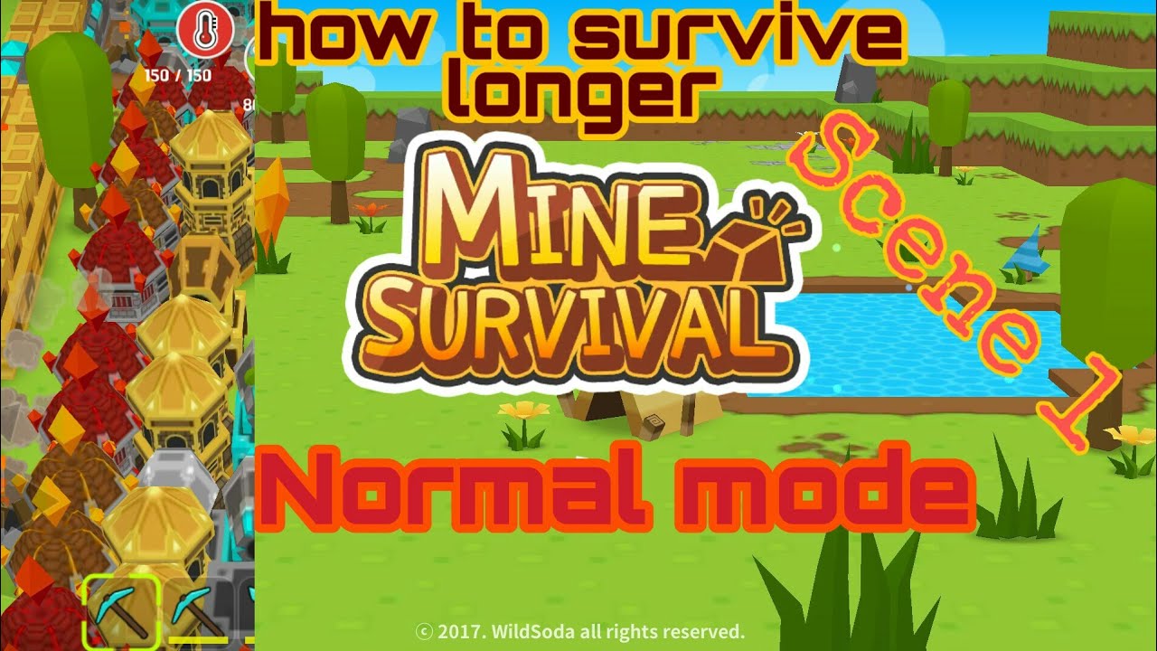 Mine Survival 2020 - how to survive longer in normal mode - YouTube