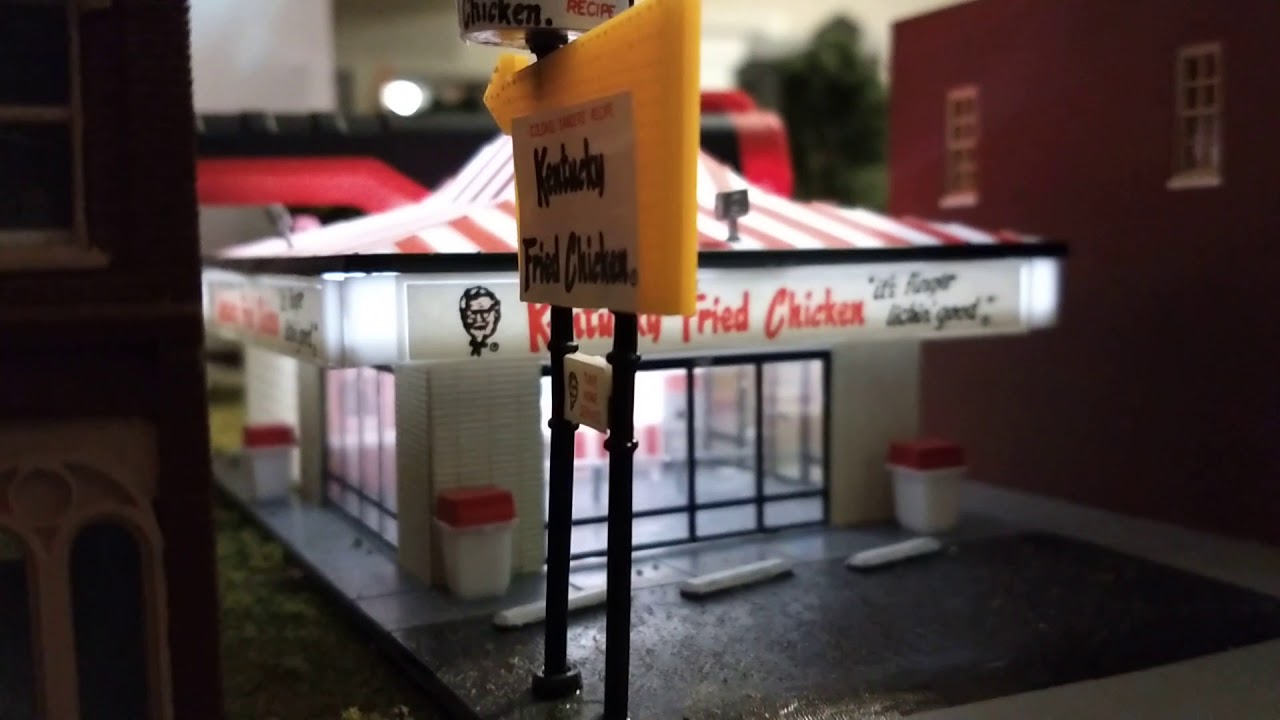 Kentucky Fried Chicken HO Scale model by Lifelike - YouTube