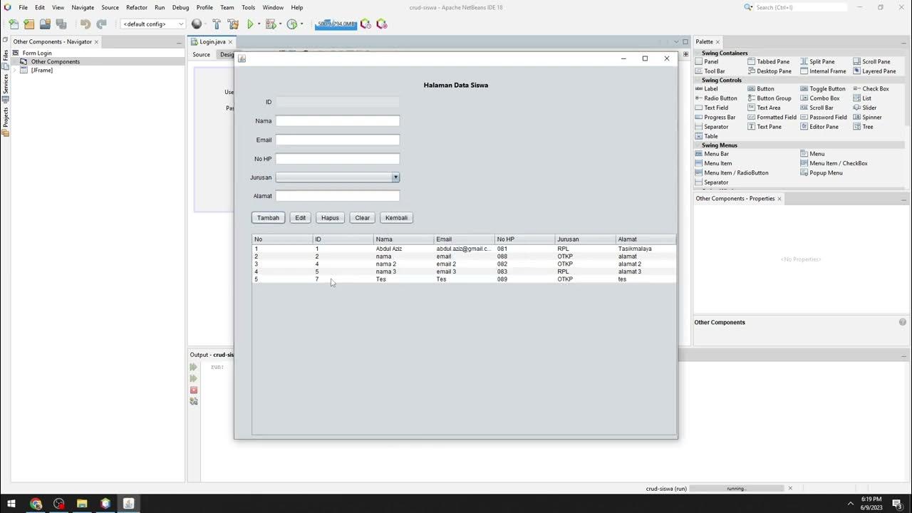 1 Tutorial Sederhana Crud Java Netbeans Mysql Demo Project Youtube