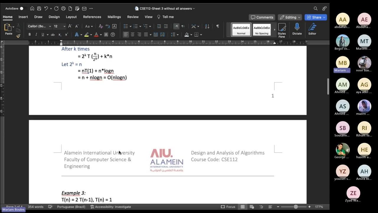 Tutorial 03 - Algorithm Analysis (2) - YouTube