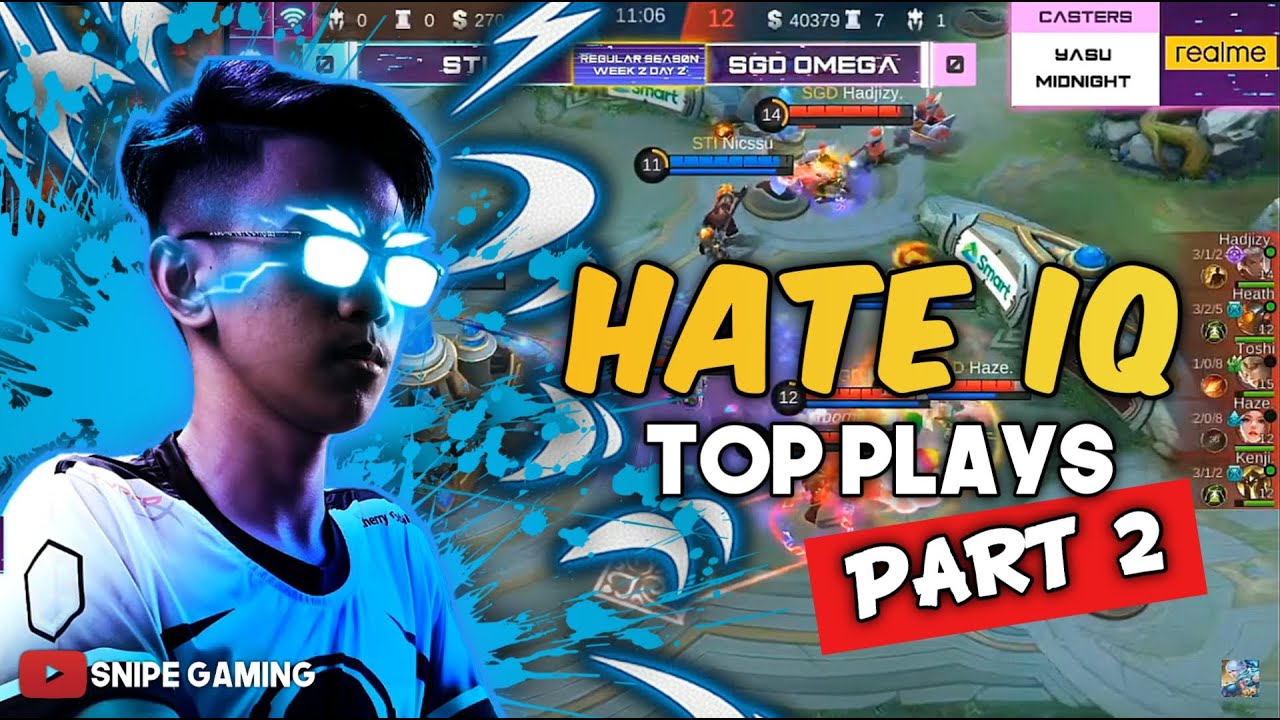 MVP PLAYS : JAYLORD "HATE" GONZALES IQ PART 2 | SNIPE GAMING - YouTube