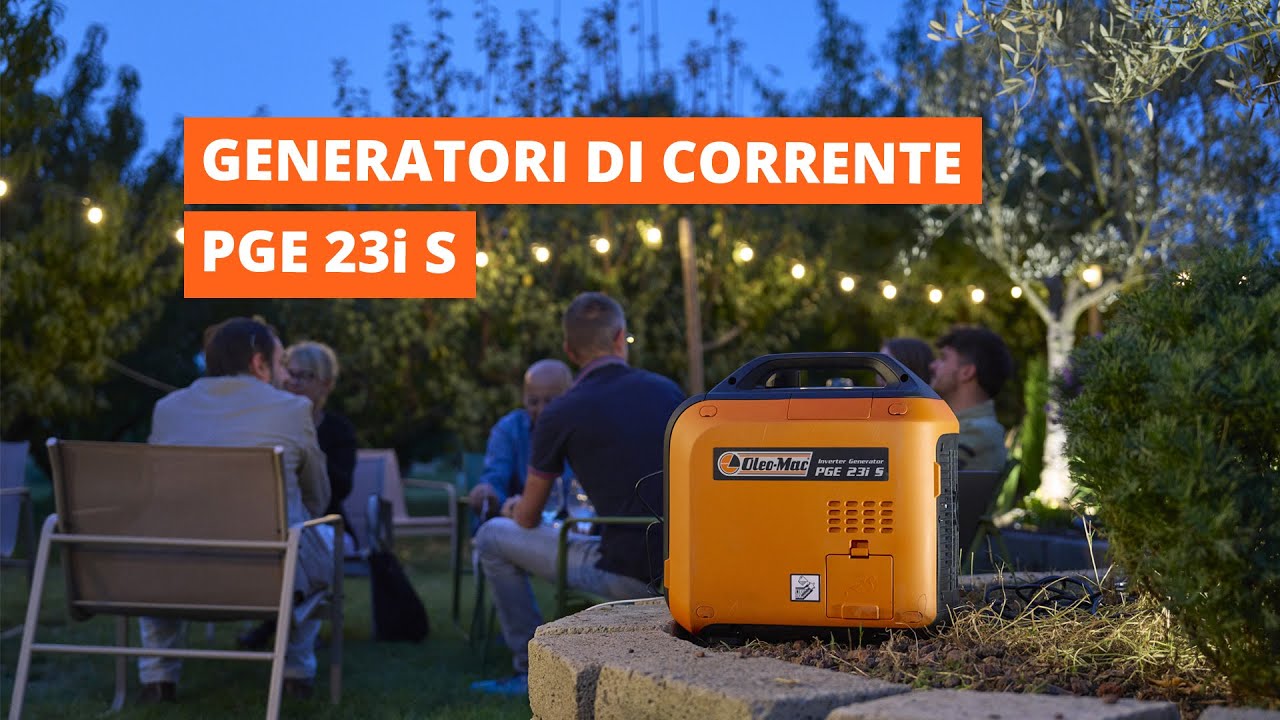 Generatore di corrente PGE 23i S - Oleo-Mac - YouTube