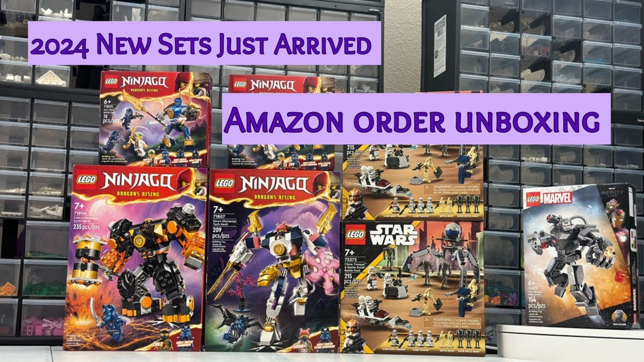 Lego 2024 sets order from Amazon unboxing - YouTube