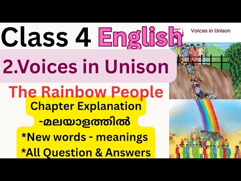 Class 4 English unit2.Voices In Unison, The rainbow people|chapter ...