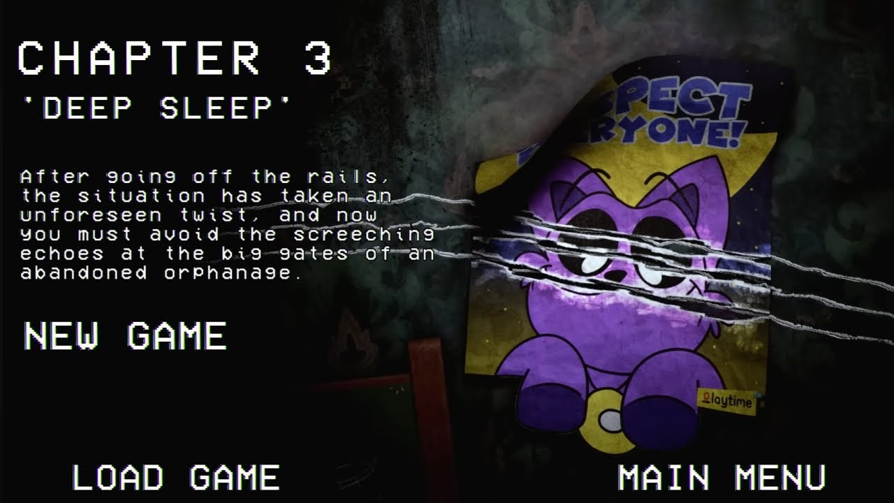 Main menu and catnap jumpscare (Last Animation Poppy Playtime 3) - YouTube