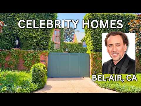 Celebrity Homes Driving Tour - Nicolas Cage, BEL-AIR CA (4K 60fps)