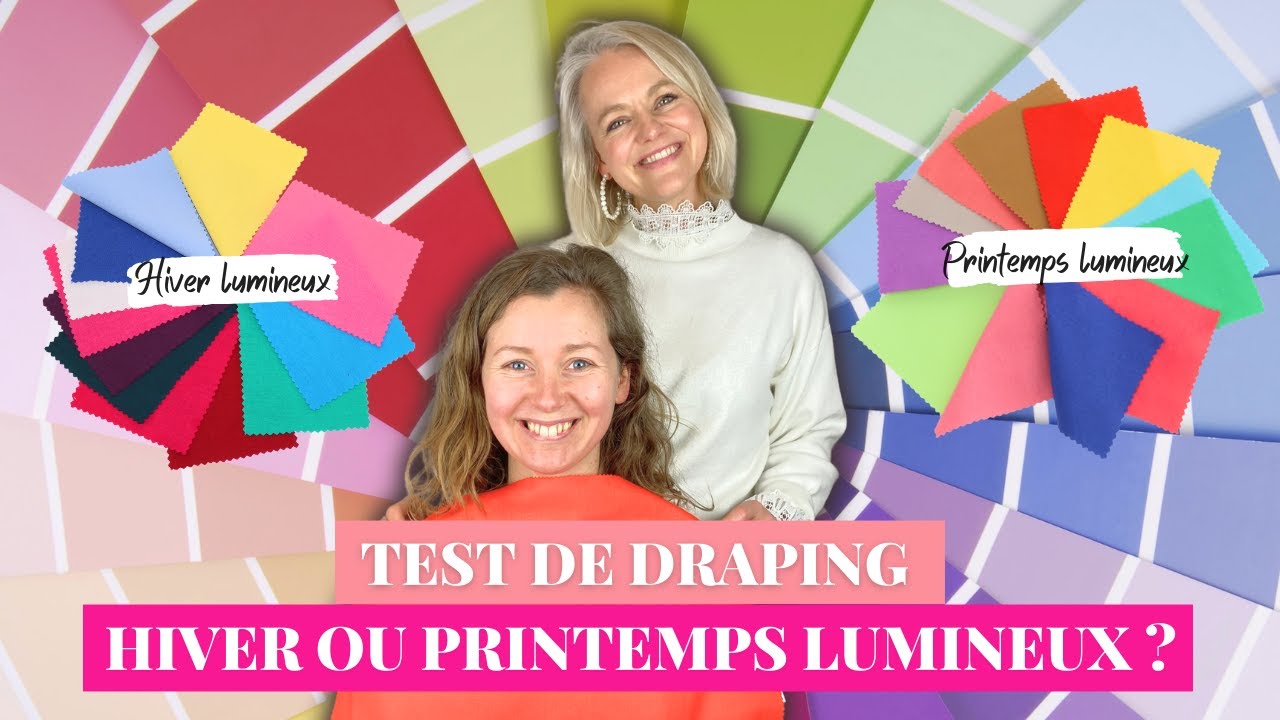 Test de draping colorimétrie 12 saisons 🌈 - Printemps ou Hiver Lumineux ...