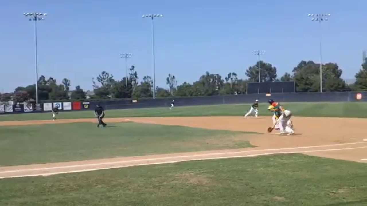 Kaycee Defense-1B/ Line drive catch in 3-4 hole - YouTube