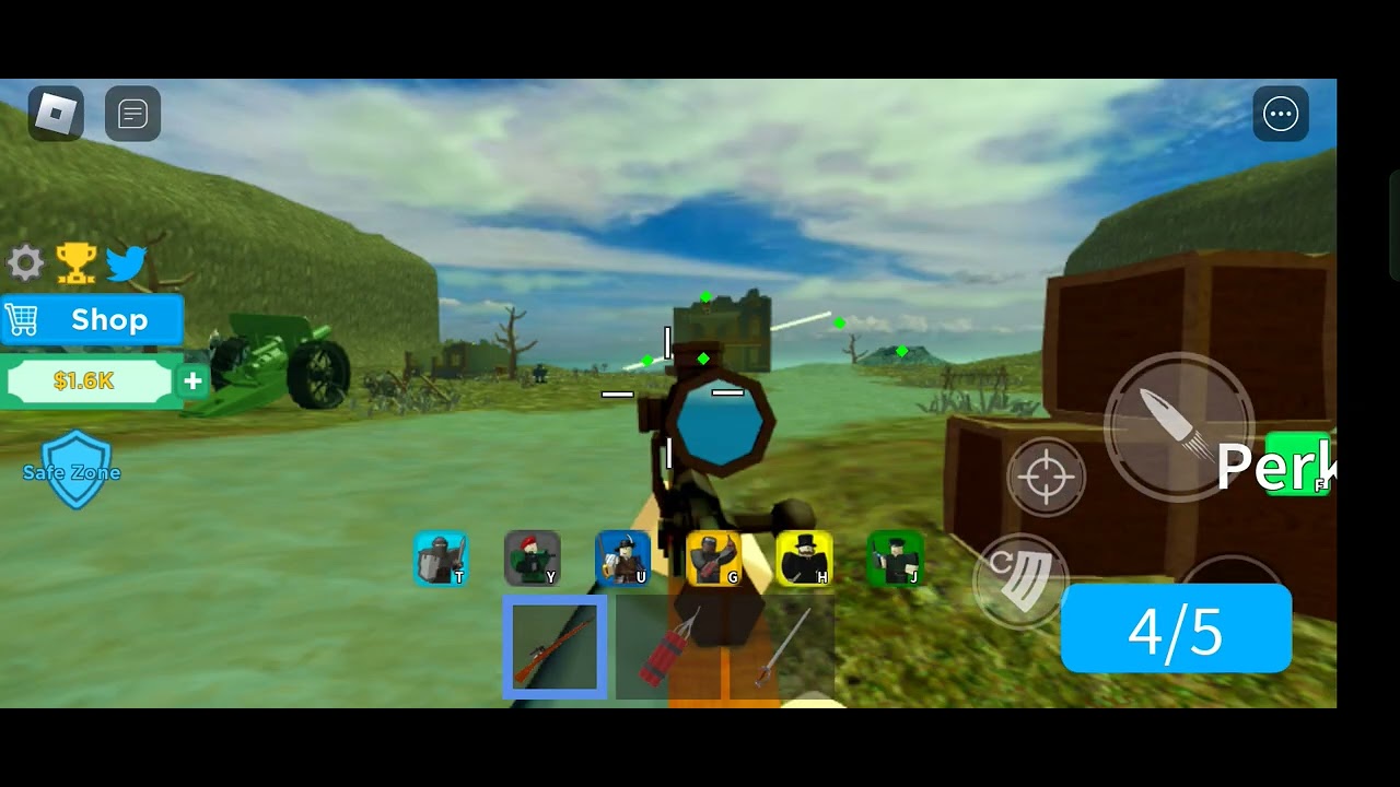 showcase of ww1 guns first person roblox - YouTube