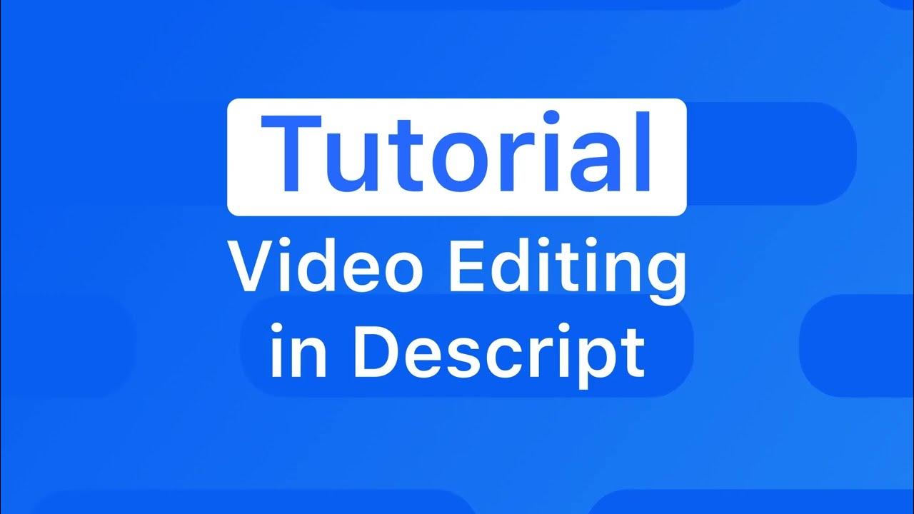 Descript Ai - How To Edit Video Using Descript Video Editor - YouTube