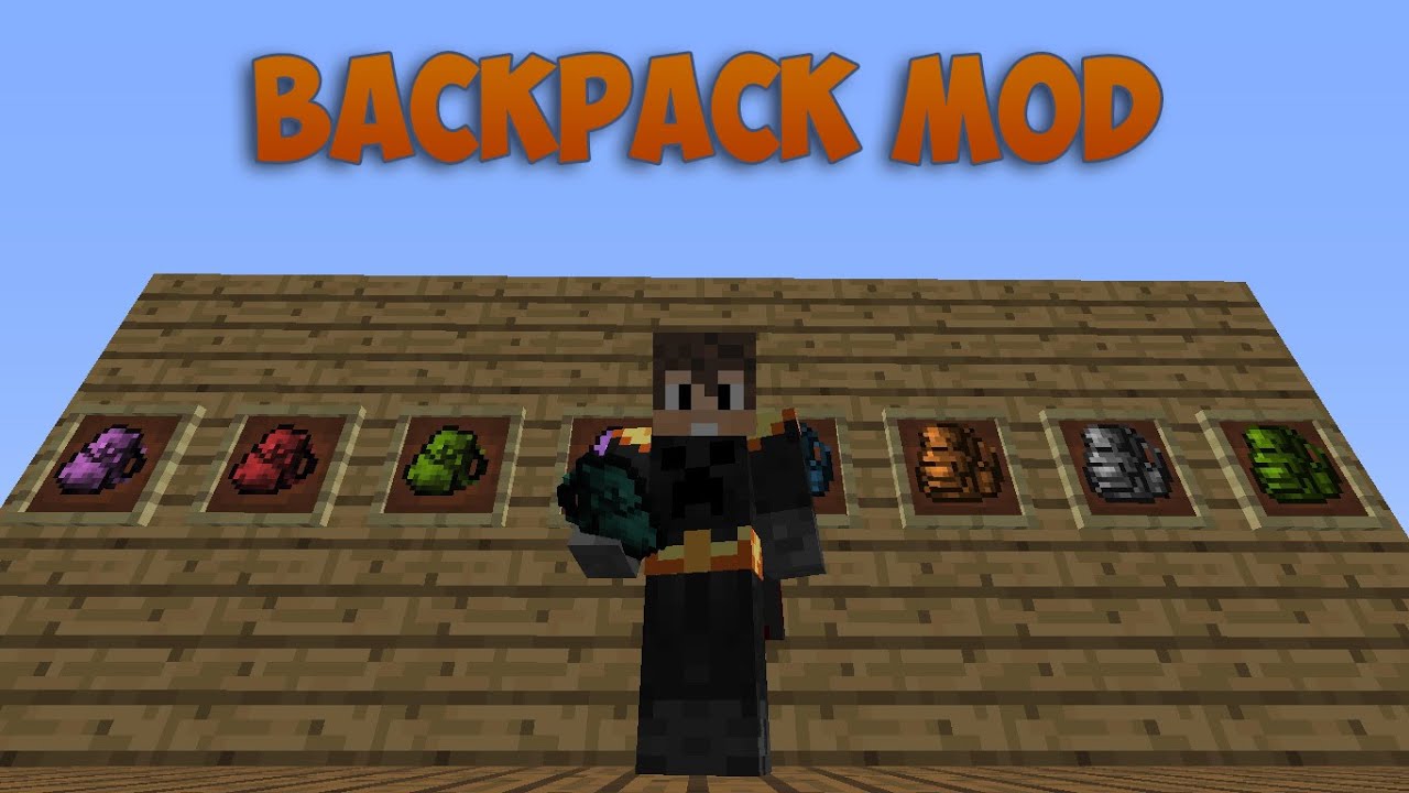 MOCHILAS PARA MINECRAFT | BACKPACK MOD | Minecraft Mod Review - YouTube