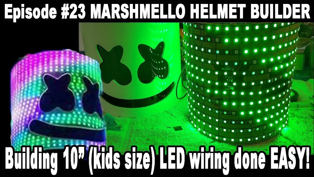Marshmello (Ep #23)LED Professional Helmet Guide:DIY Step-by-Step Guide ...