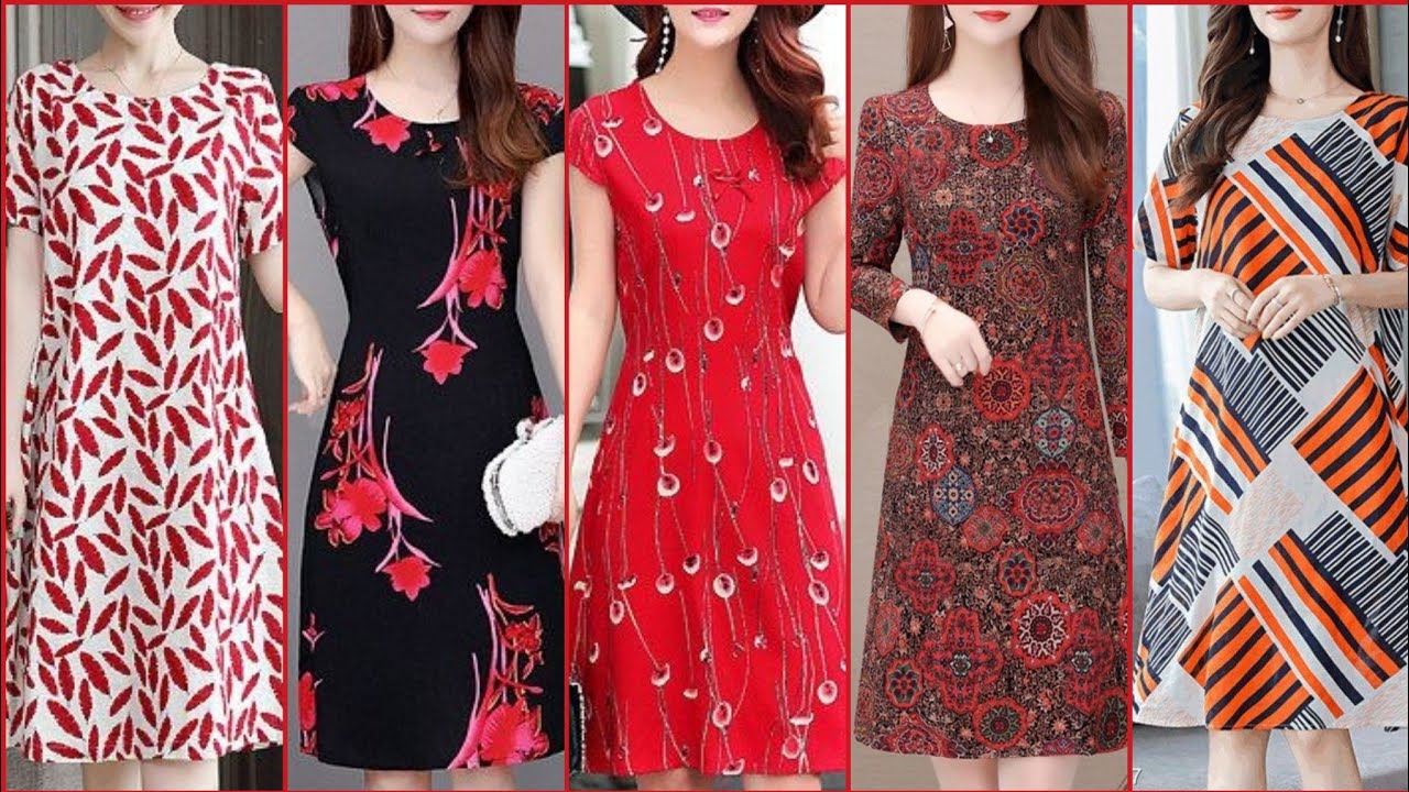Latest Beautiful And Outstanding Unique Style Floral Print Shift ...