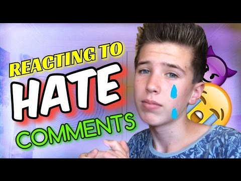 REACTING TO HATE COMMENTS - YouTube