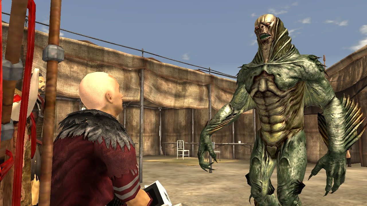 Caesar 's tent vs 10 lakelurks | Fallout New Vegas npc battles - YouTube