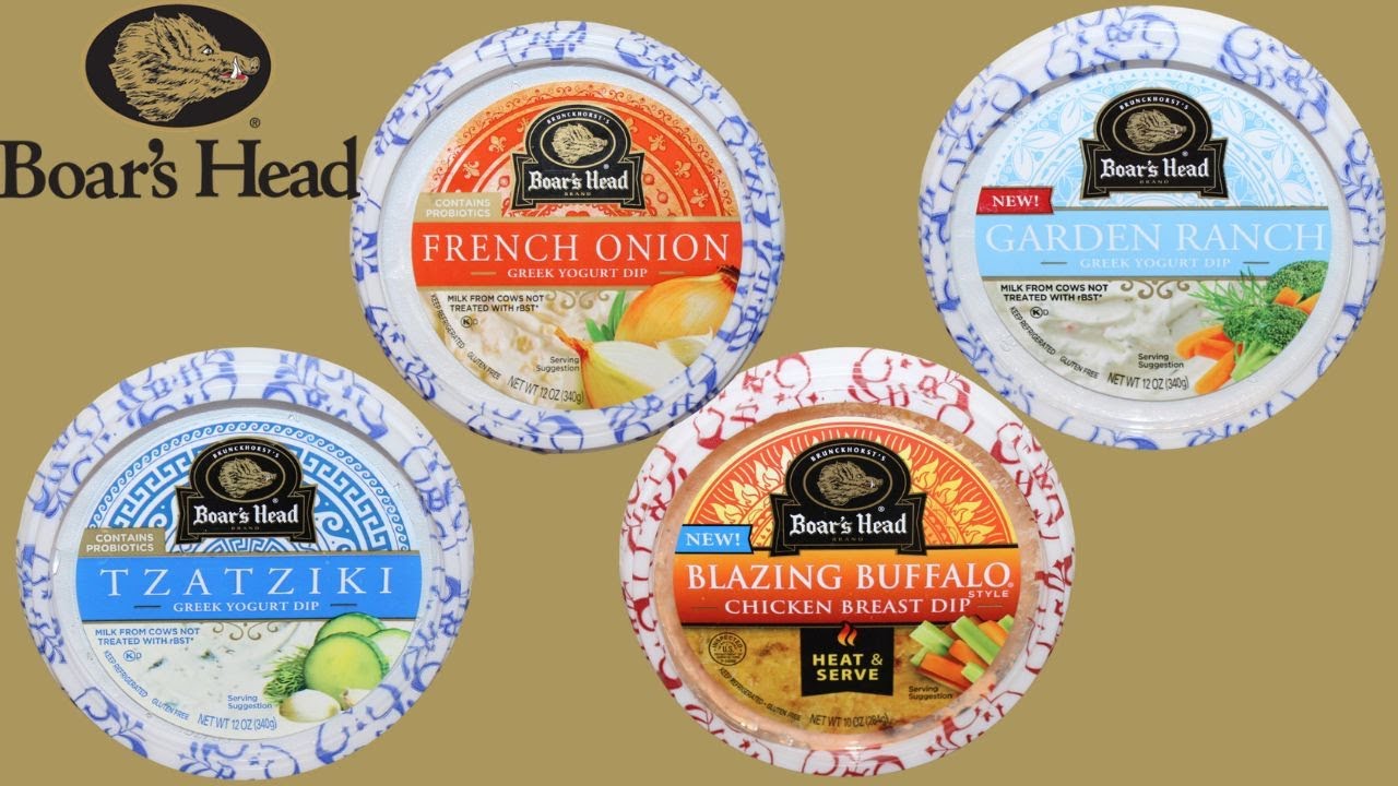 Boar’s Head Dip: French Onion, Garden Ranch, Tzatziki & Blazing Buffalo ...