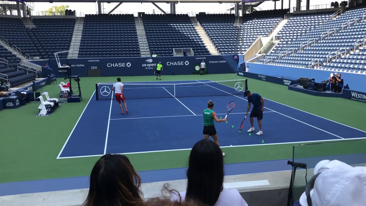 Simona Halep | US Open 2018 Practice - YouTube