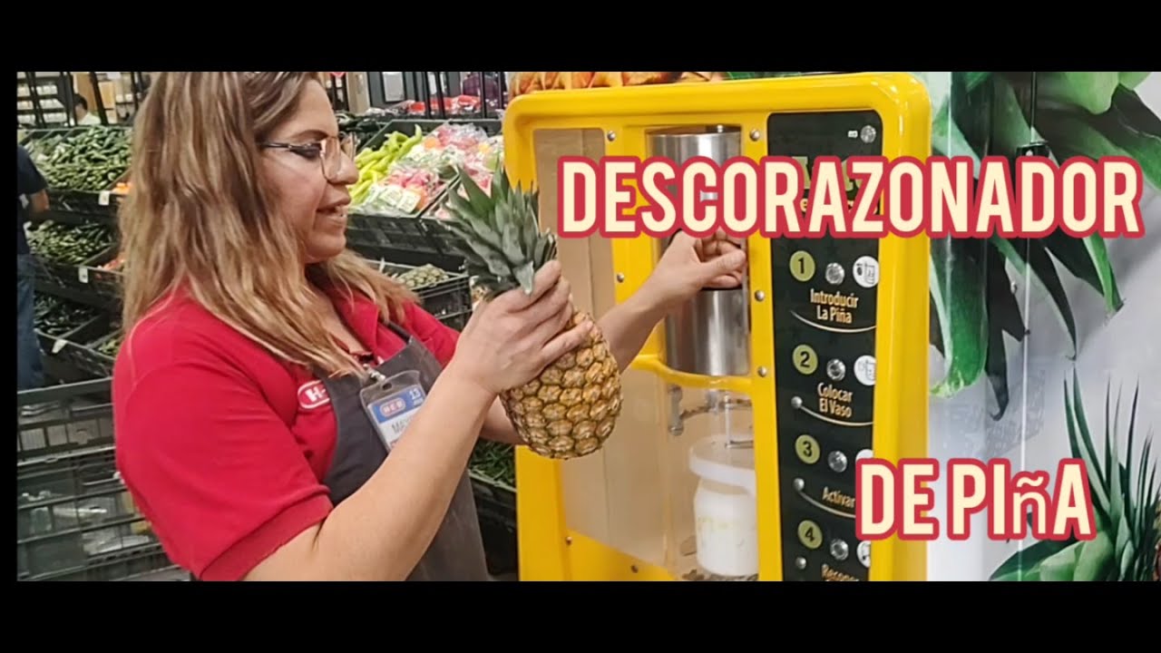 Maquina Descorazonadora de Piña|Pineapple coring machine - YouTube