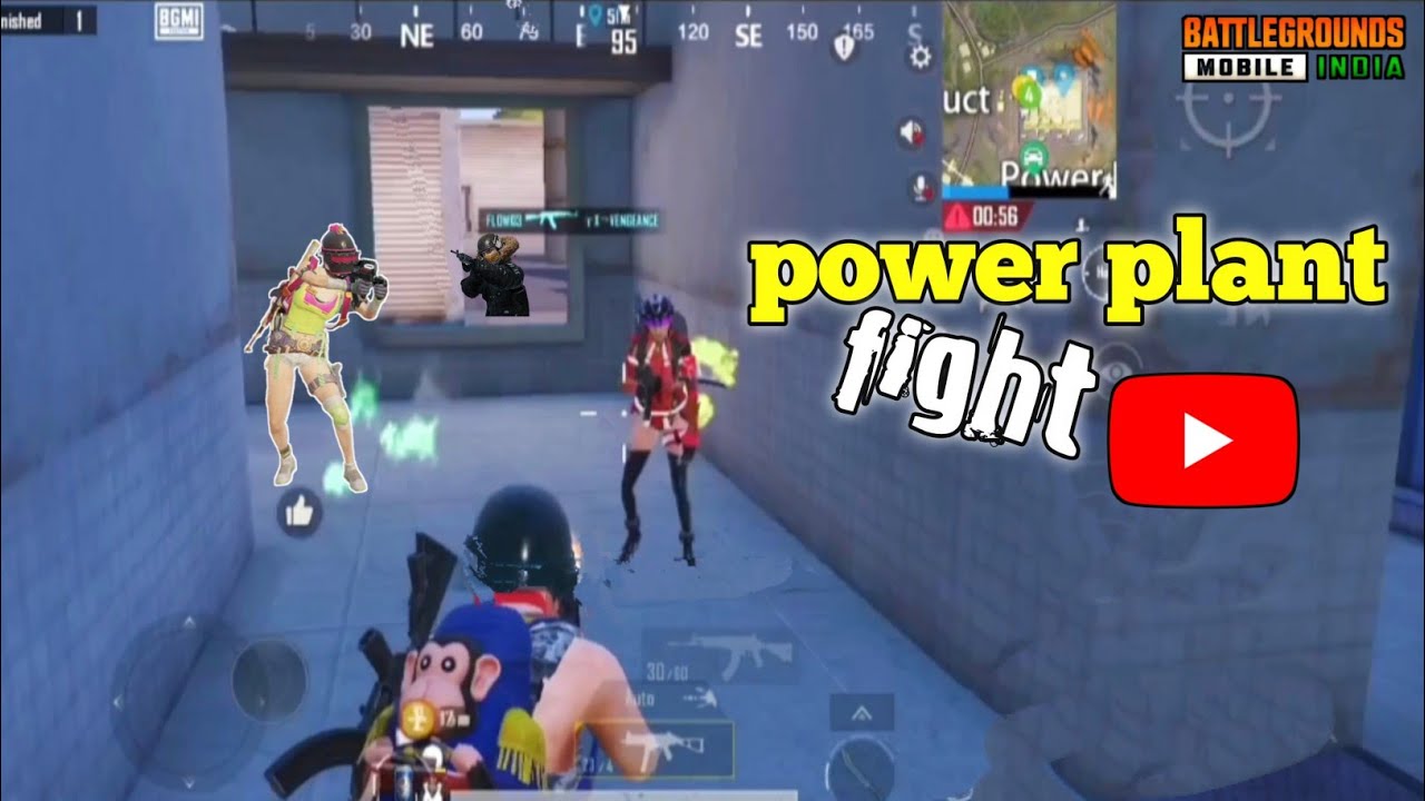 bgmi power plant fight . bgmi fight.bgmi new video. #2 . #bgmi #pubg # ...