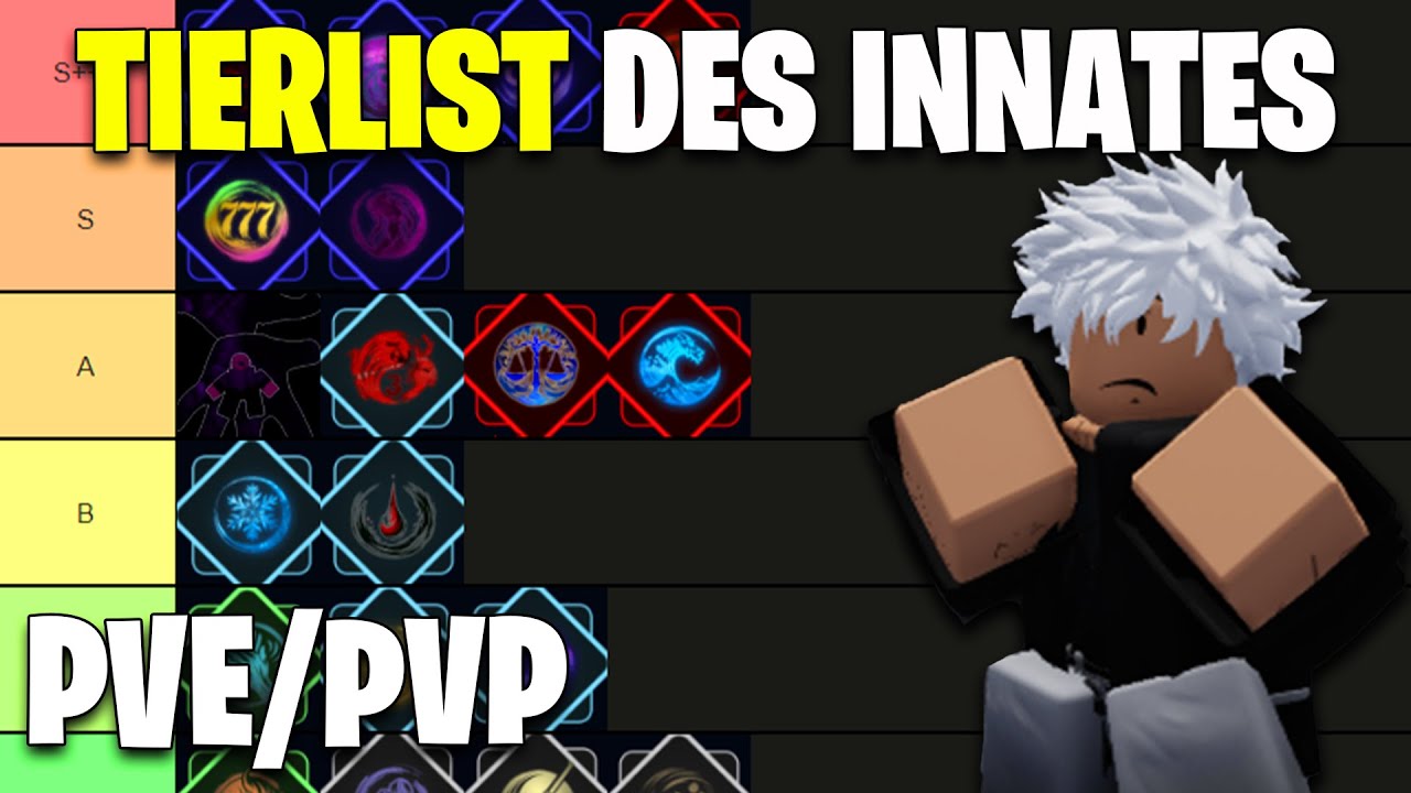 LA TIERLIST DES INNATES POUVOIRS SUR JUJUTSU INFINITE! (Découverte de ...