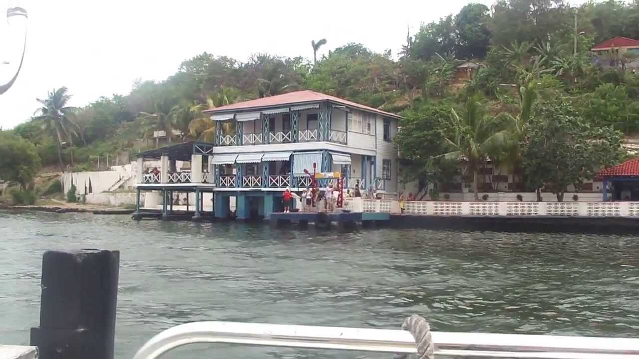 Boat ride to El Cayo Restaurant in Santiago de Cuba - YouTube