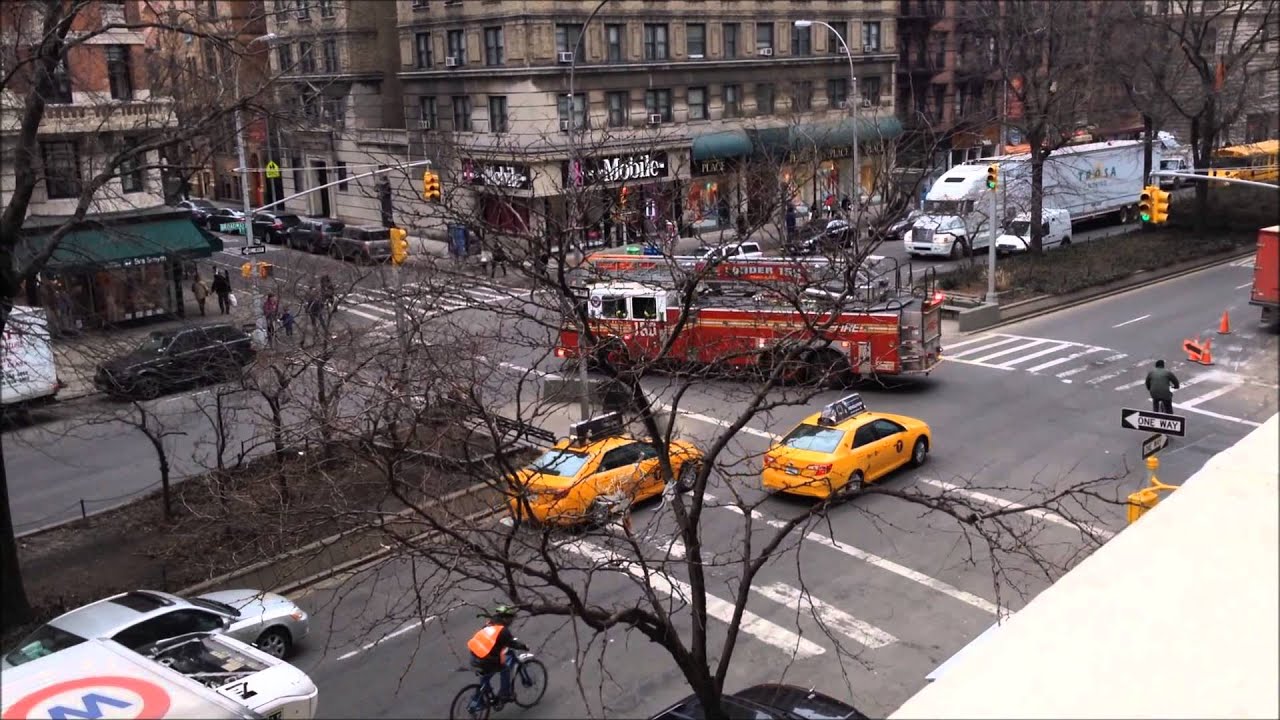 FDNY LADDER 150, ACTING FDNY LADDER 25, RESPONDING ON W. 77TH ST. ON ...