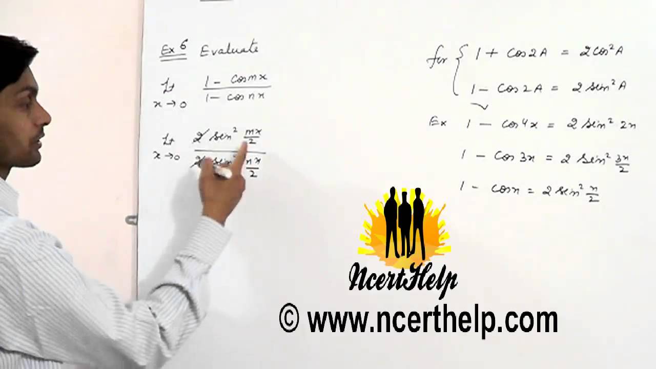 Evaluate Limit X Tends To 0 1 Cos Mx 1 Cos Nx YouTube