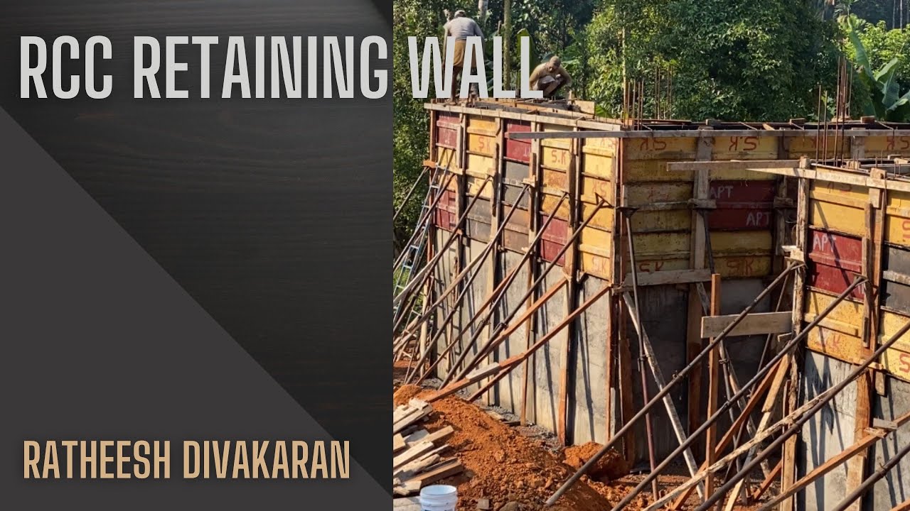 RCC RETAINING WALL നിർമ്മാണം ... - YouTube