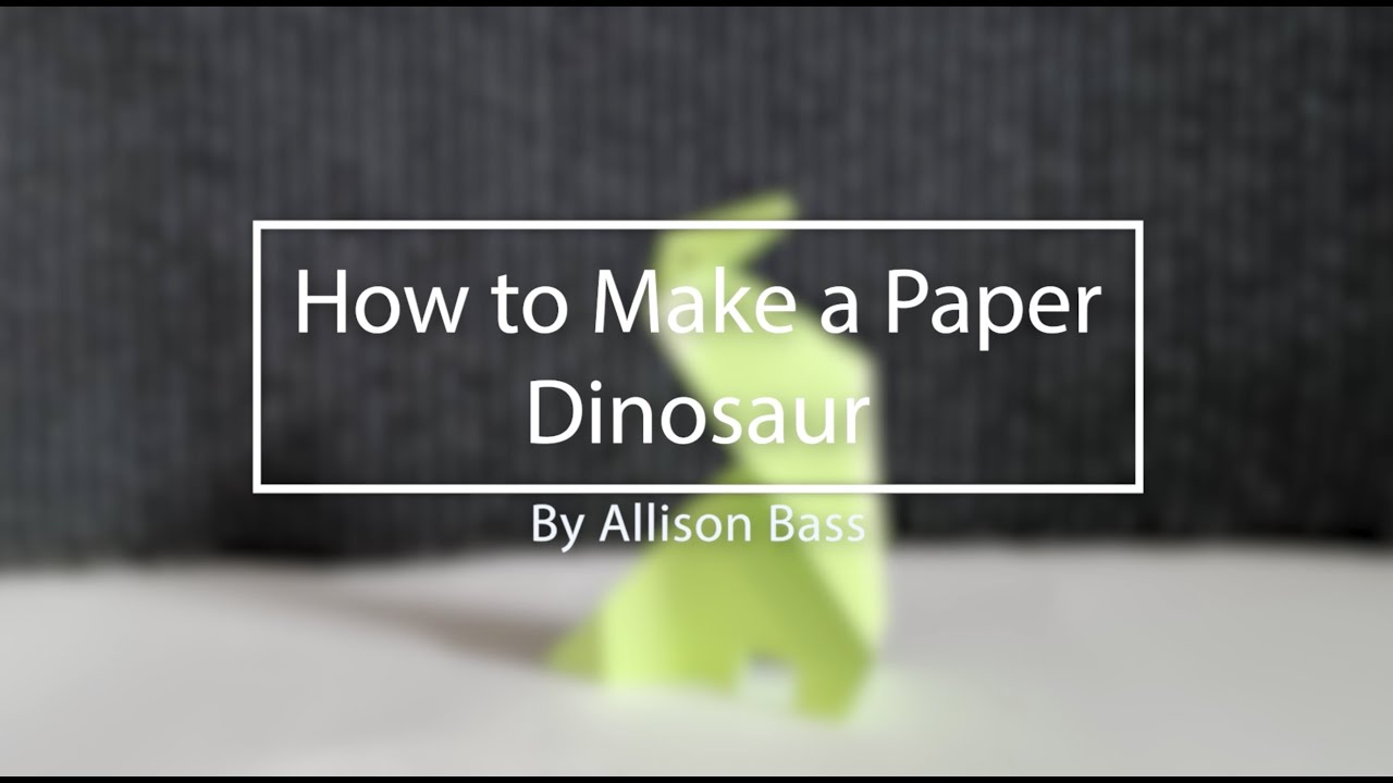 How to Make a Post it Dinosaur - YouTube