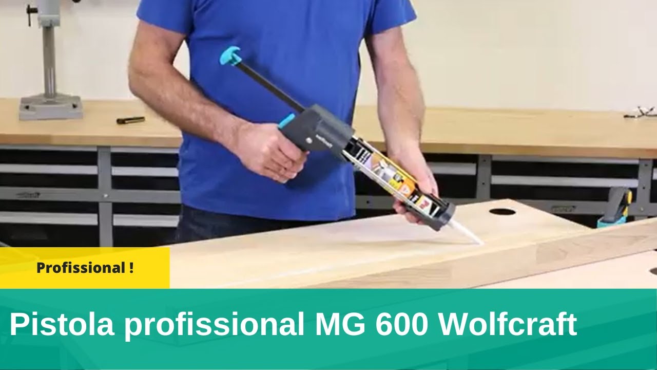 Pistola para cartuchos MG 600 PRO Wolfcraft. Profissional ! - YouTube