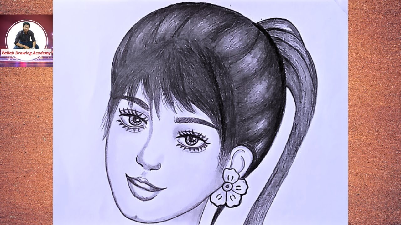 How to Draw a Cute Girl for Beginners || Beautiful Girl Easy Drawing ...