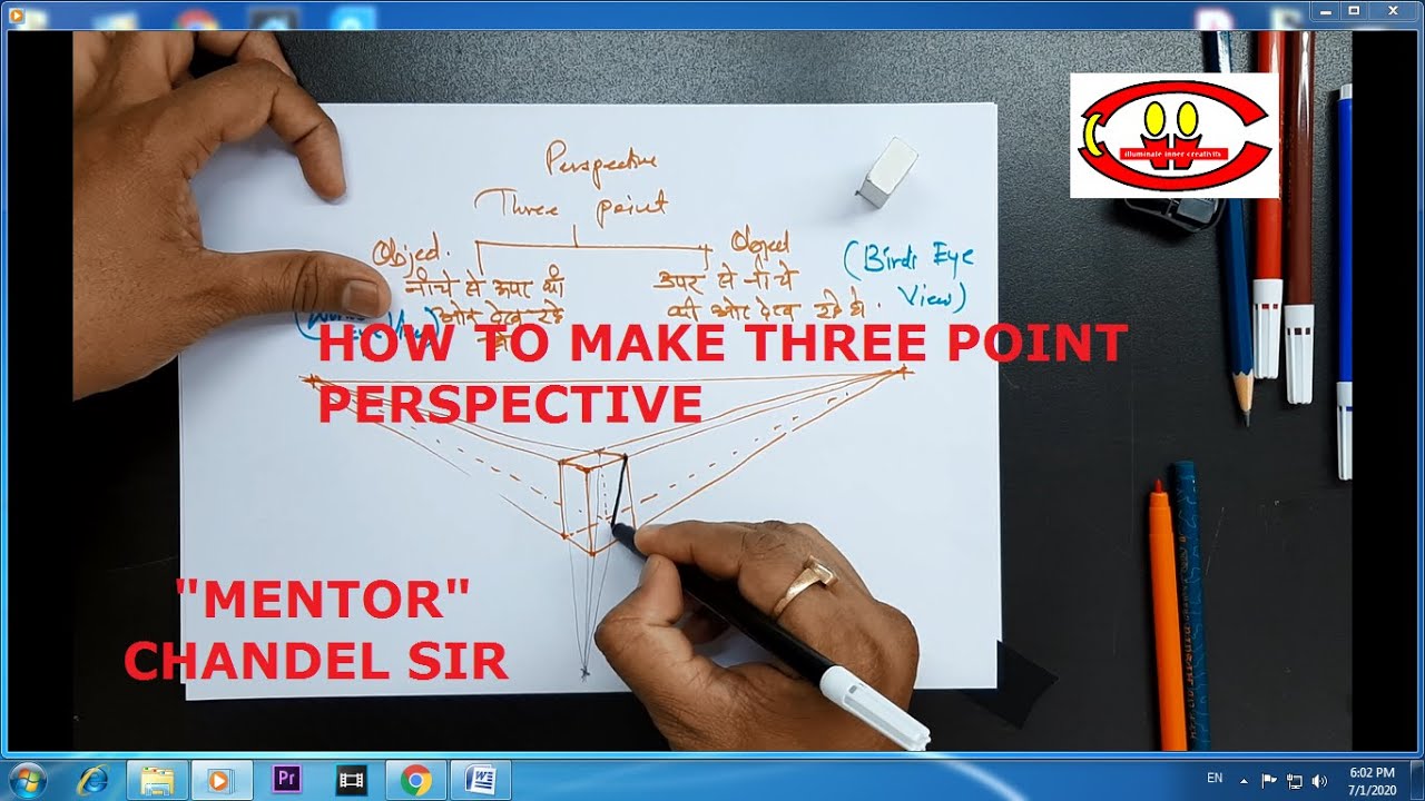 NATA 2020 - HOW TO MAKE THREE POINT PERSPECTIVE - YouTube