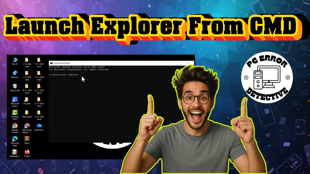 How To Open File Explorer From CMD | Quick Windows Tutorial (2025 ...