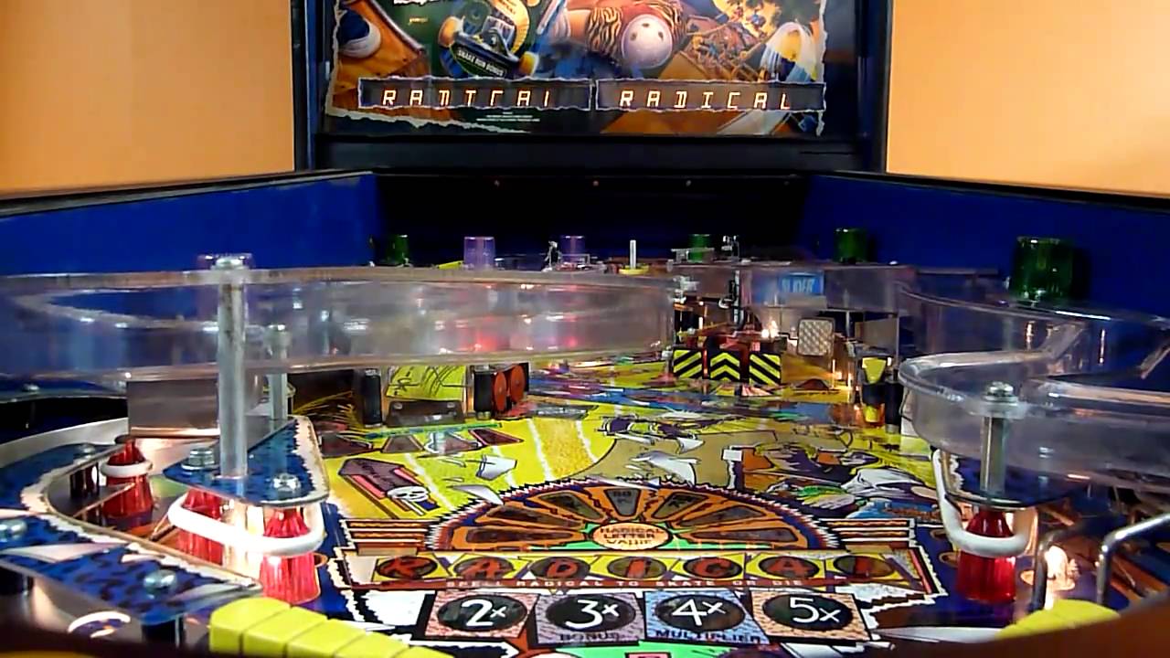 Bally's Radical Pinball Machine - YouTube