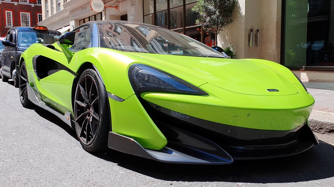 2019 Mclaren 600LT in Lime green wrap. - YouTube