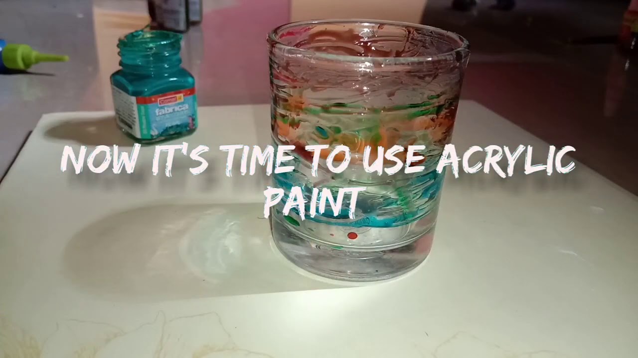 Glass painting/ acrylic + glass colours - YouTube