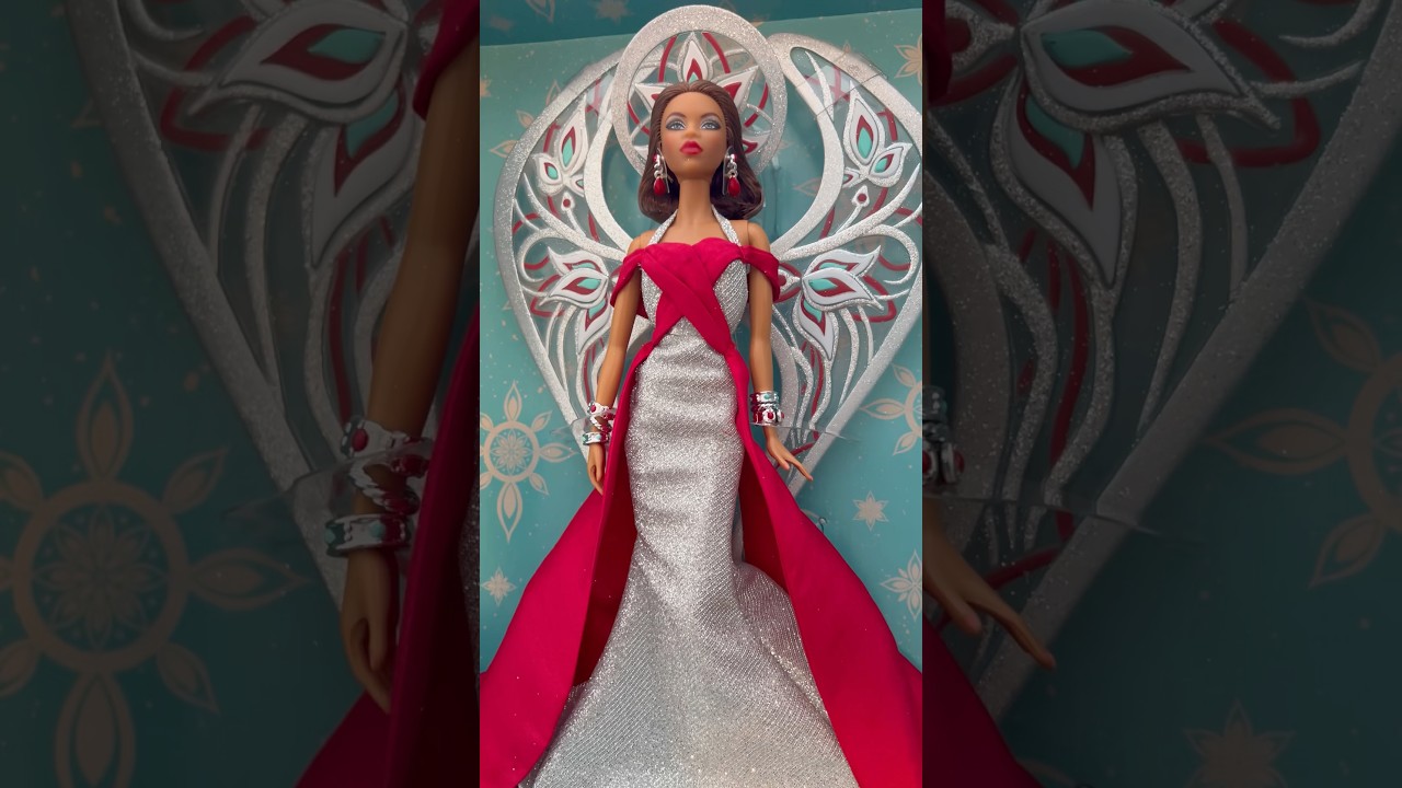 Unboxing Holiday Angel barbie IG:glarisbelrodriguez💋 #barbie # ...