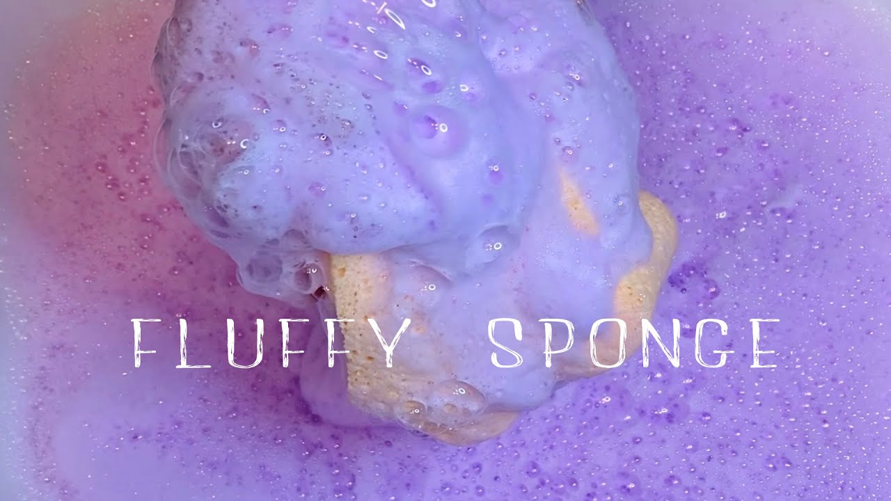 ASMR Sponge Squeeze 106.Fluffy Sponge - YouTube