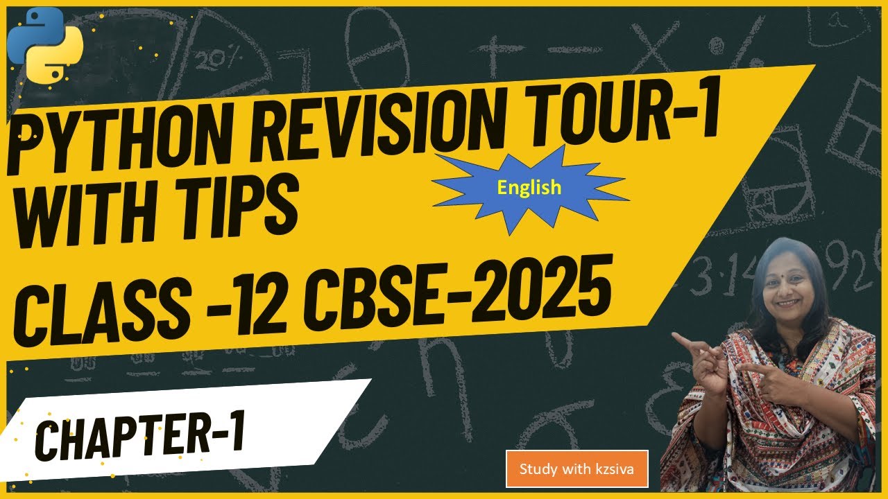 🚀 CBSE Class 12 Computer Science | Revision Tour Part 1 -English 🔥 Tips ...