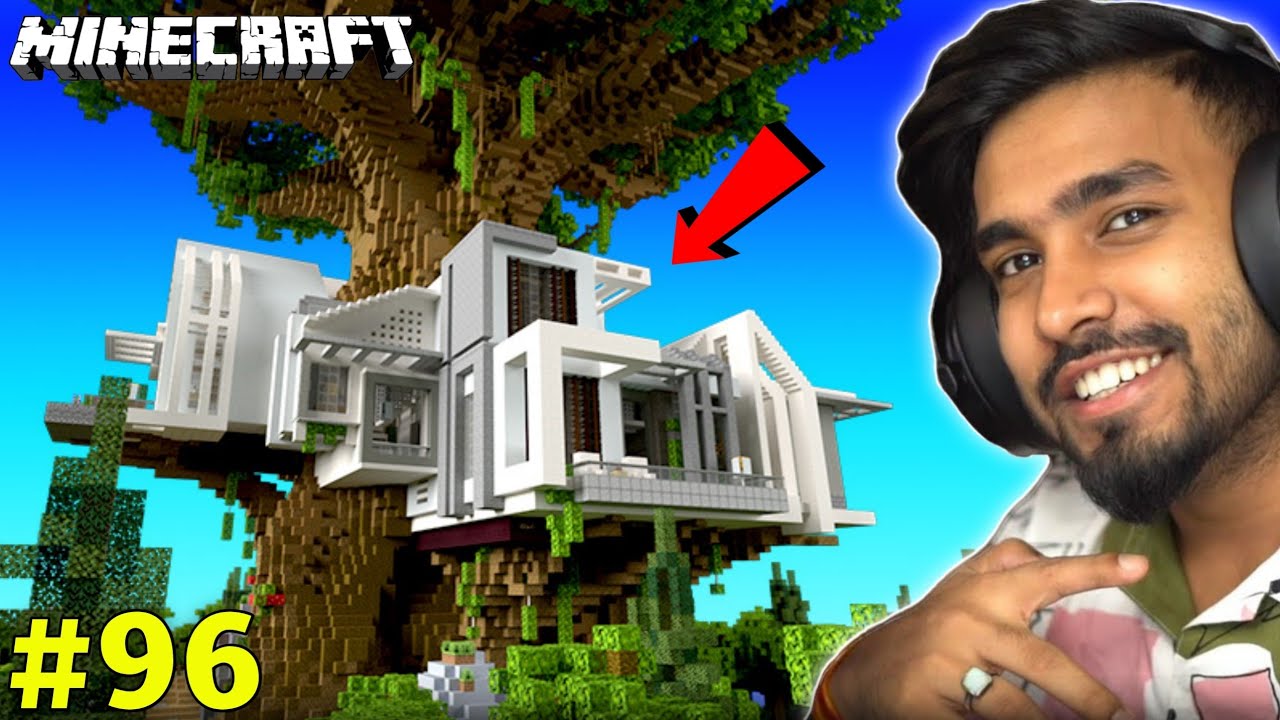 TECHNO GAMERZ BUILD A UNIQUE TREE HOUSE IN MINECRAFT I TECHNO GAMERZ I ...