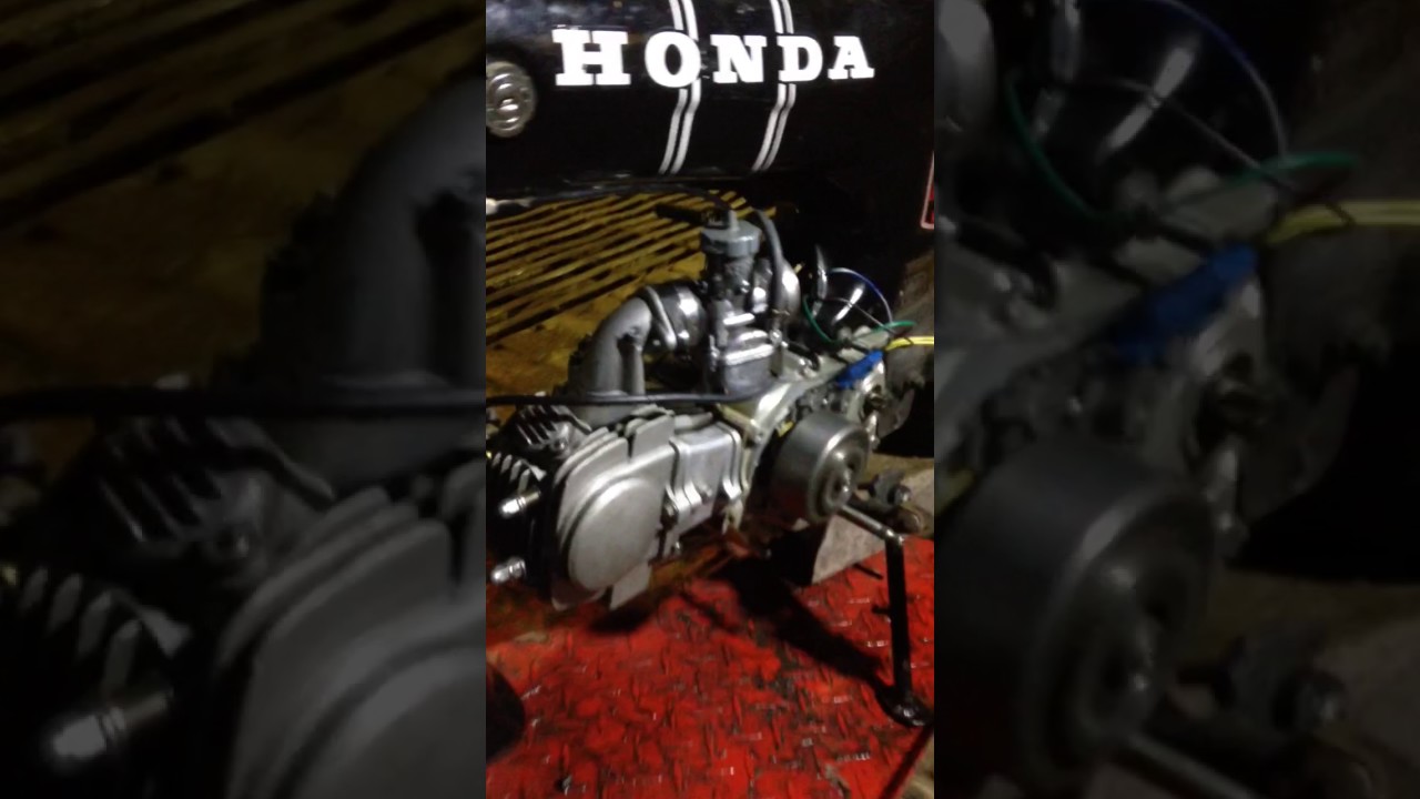 Tuned 93cc 28mm dax ,crf, chaly,.. motor - YouTube