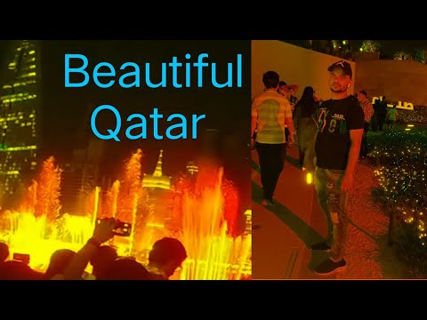 Beautiful Qatar night light show Bahut khubsurat he Qatar ka night ...