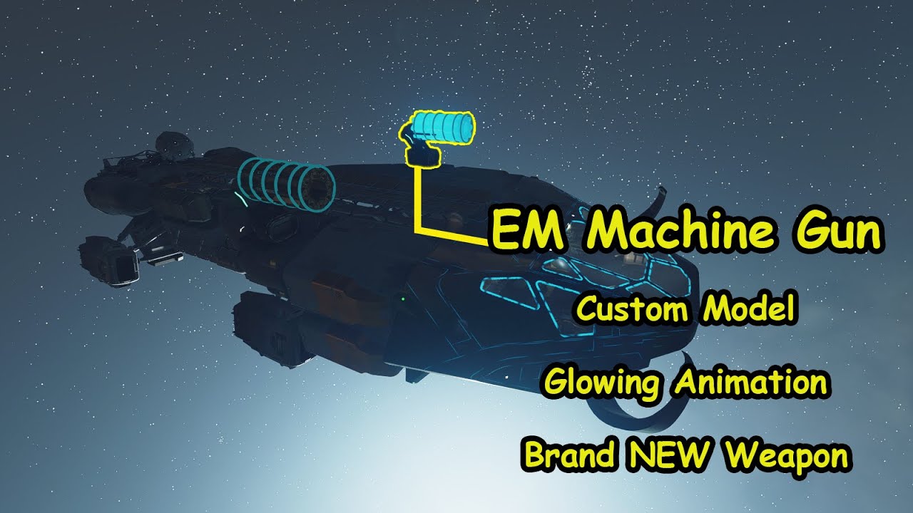 EM Machinegun Mod - Custom Model & Effects! #starfield #mods #gaming ...