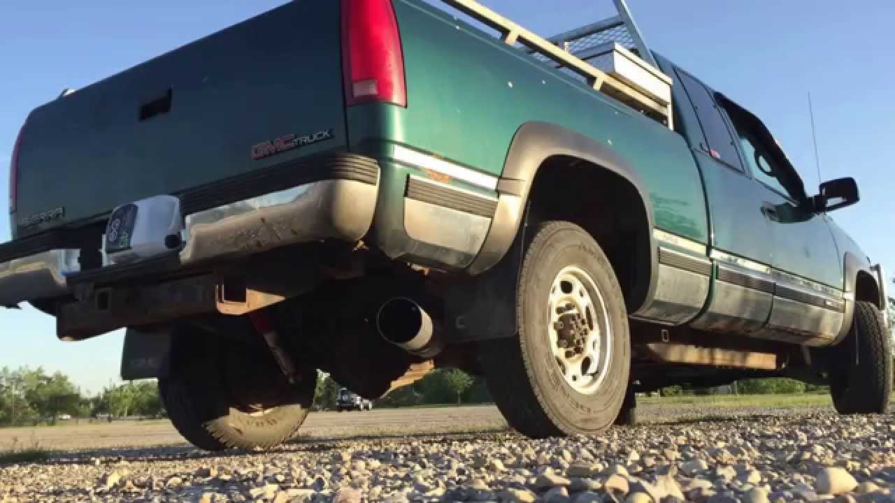 6.5 Turbo Diesel 5" Straight pipe - YouTube
