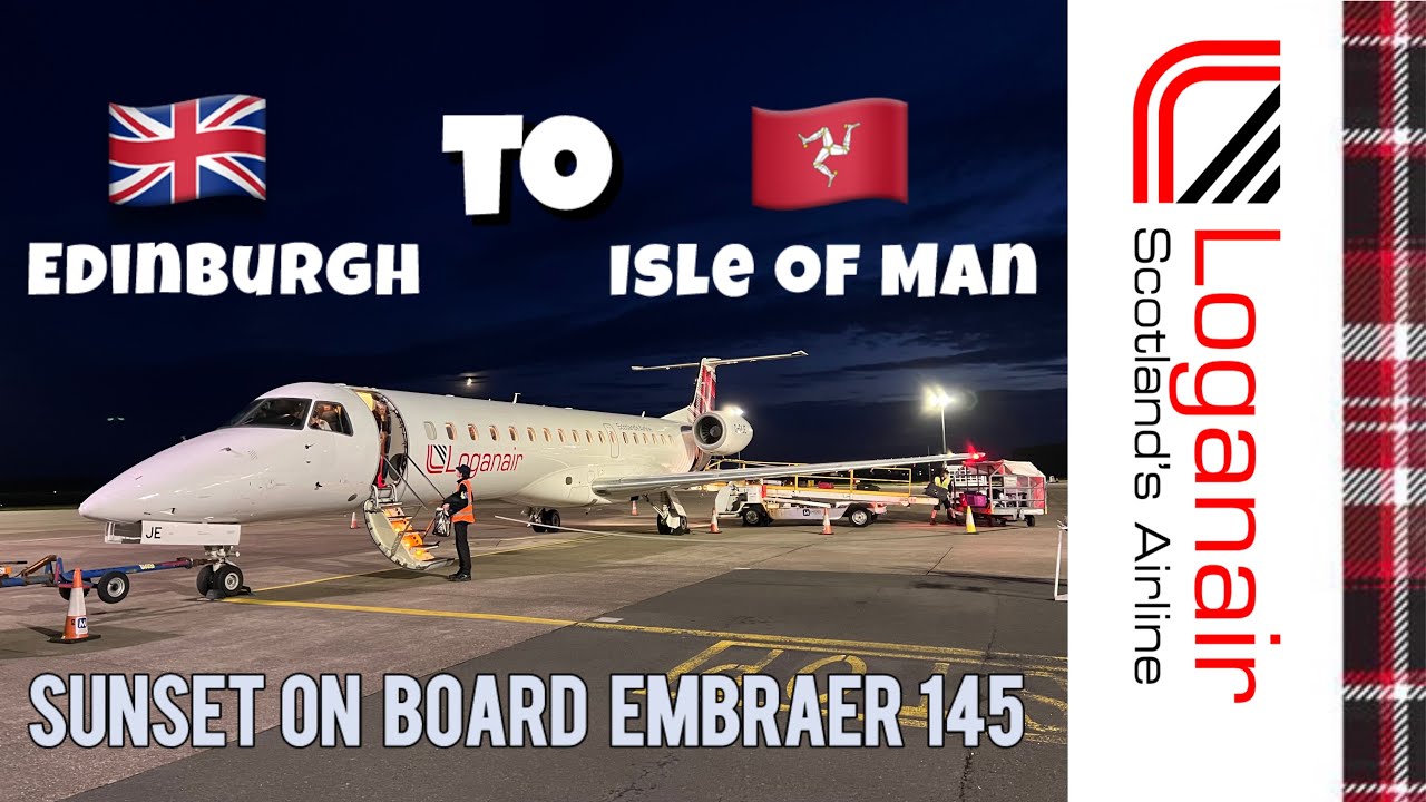 On Board Loganair‘s ERJ-145! Engine Start, Taxiing, Full Takeoff ...