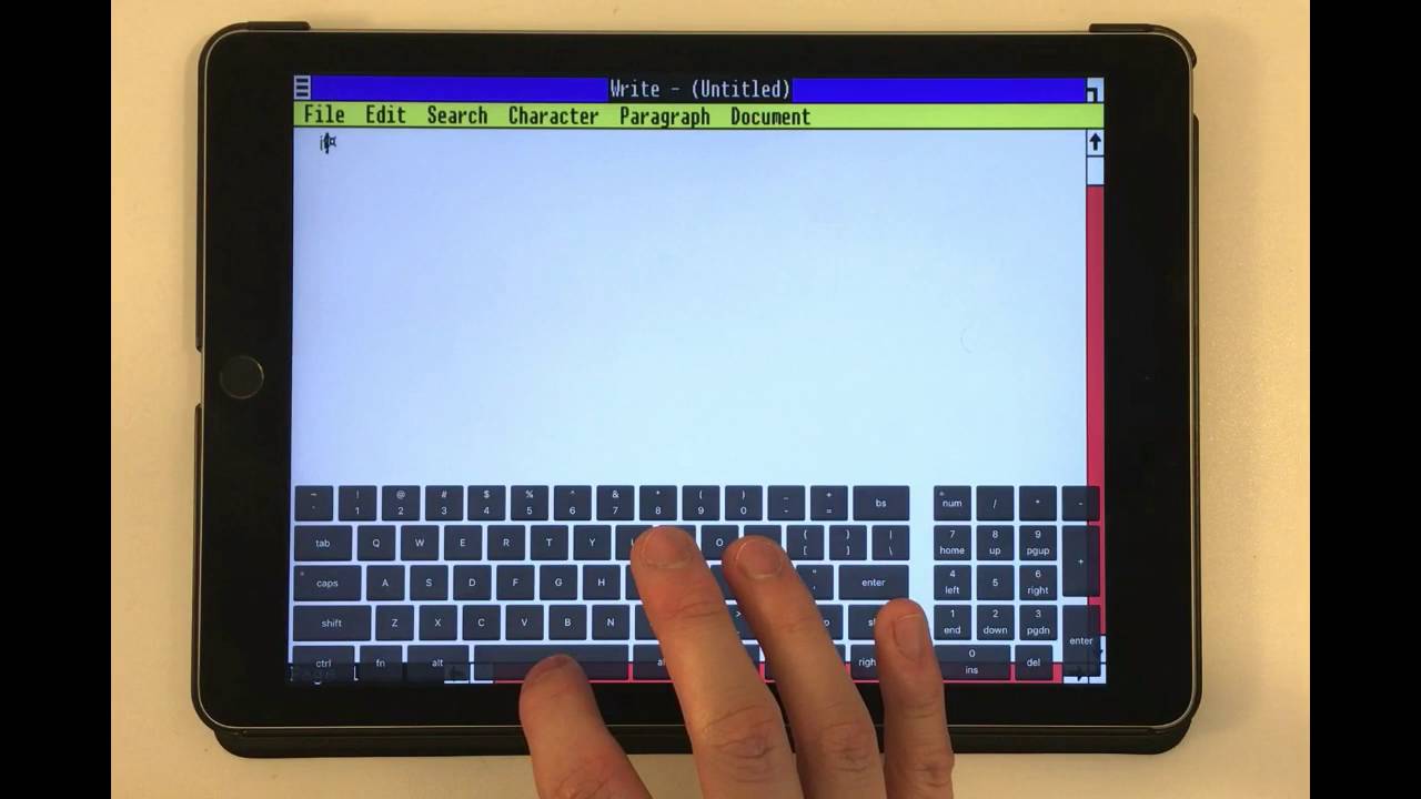 Windows 1.0 on iPad Air 2 - YouTube
