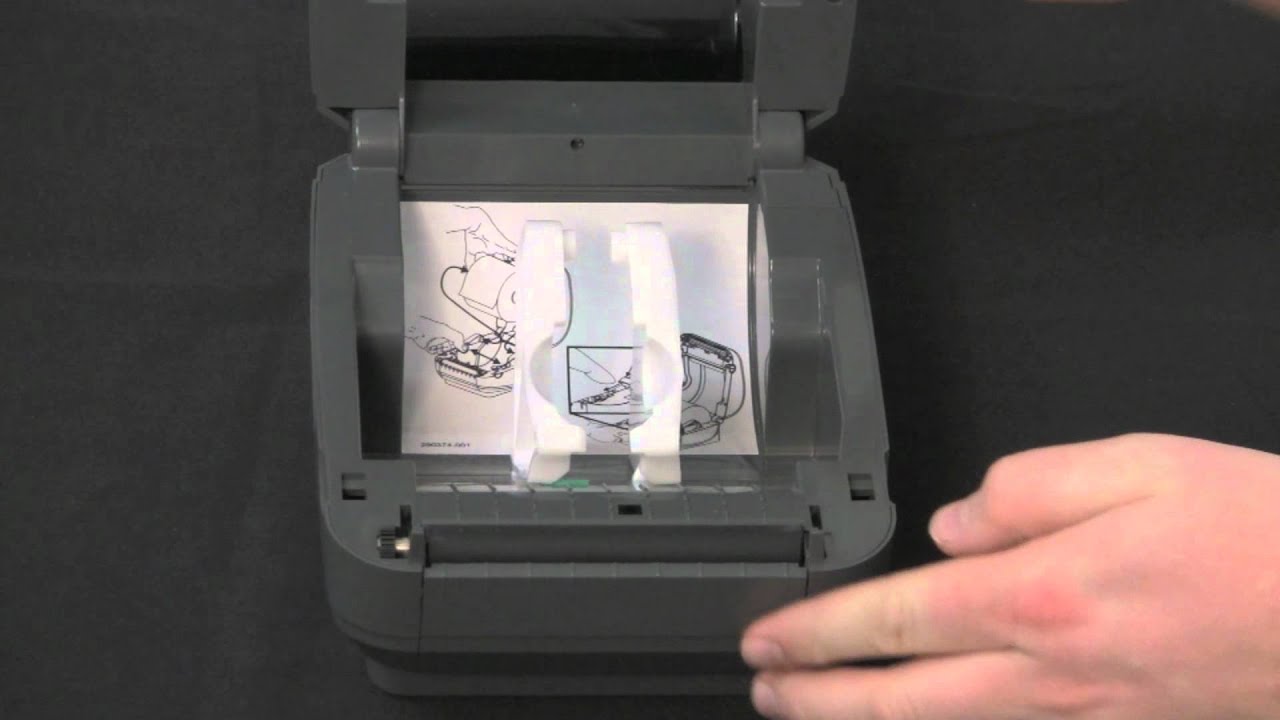 Zebra Direct Thermal G Series Desktop Printer - Label Loading - YouTube