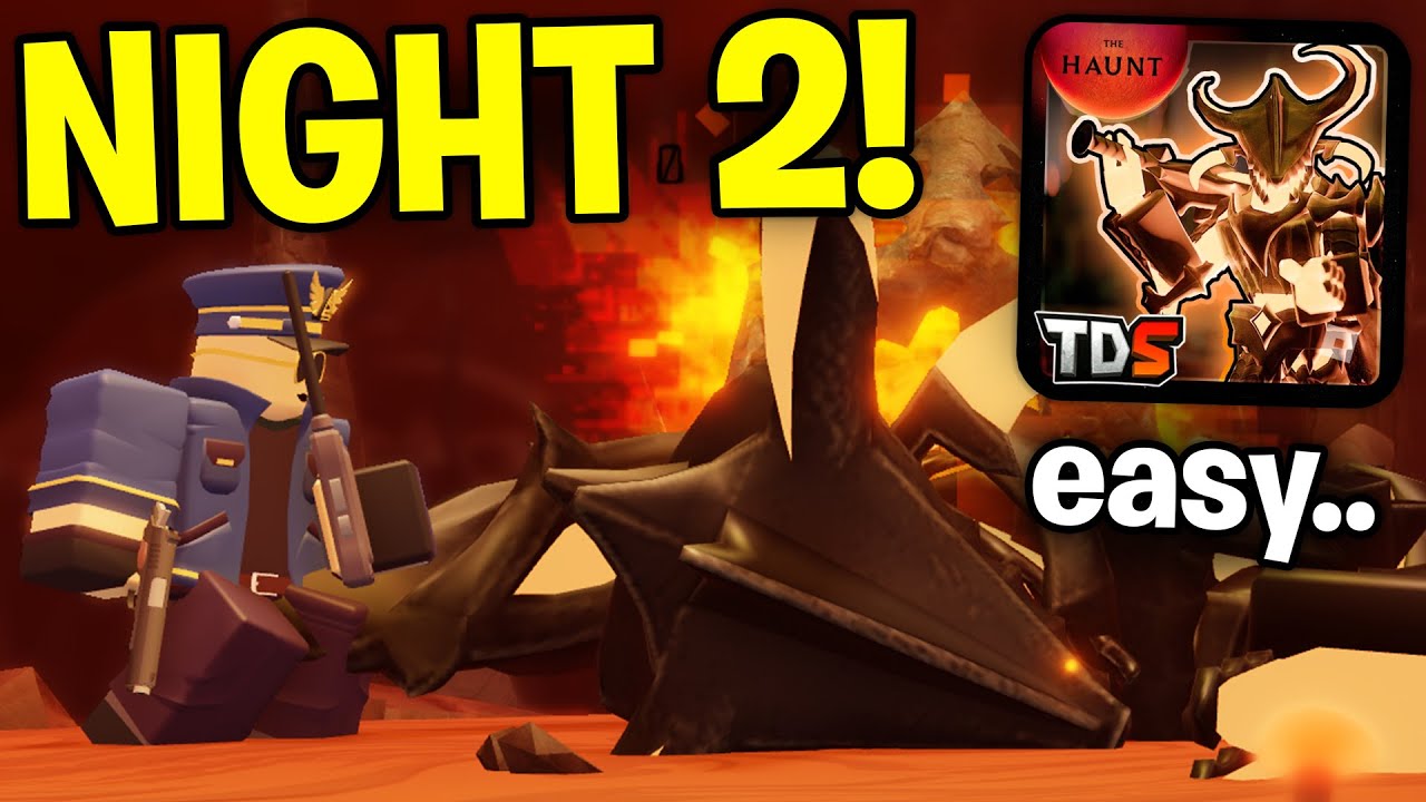 How I Beat The NIGHT 2 in TDS!? (Halloween) | Roblox - YouTube