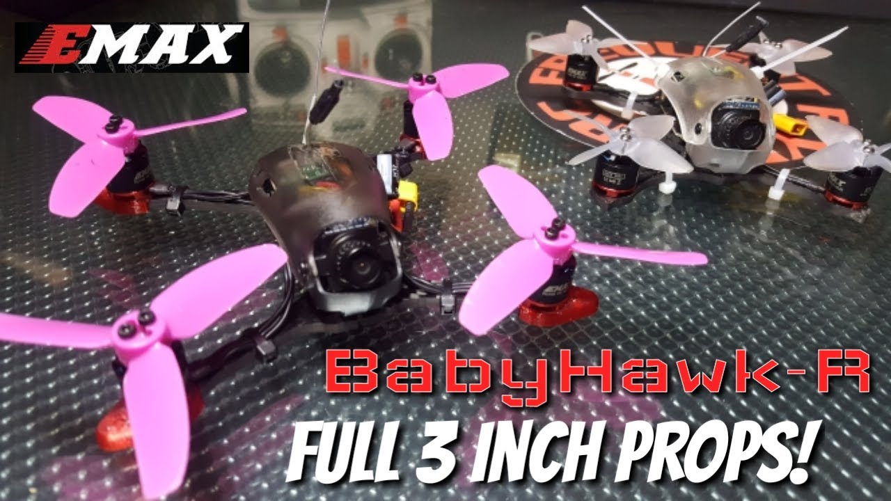 Emax Babyhawk R with Extended Arms and HQ 3030 Tri blades - Late Night ...
