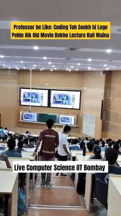IIT Bombay Live Computer Science Class main Movie 🍿#iitbombay #iit #iitjee #jeeadvanced # ...